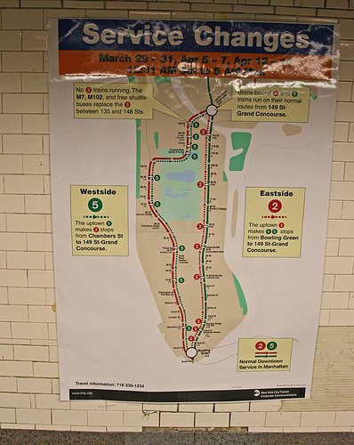 Weekend Subway Service Changes Reach Whole New Level – SUBWAYblogger
